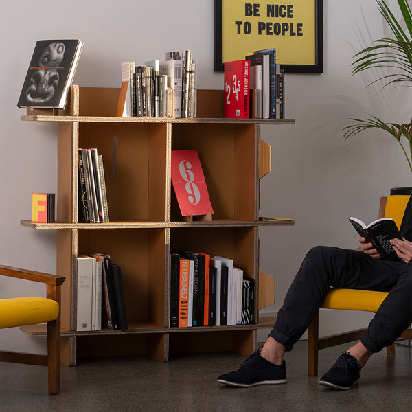 Pack-down-able display shelf – Refold